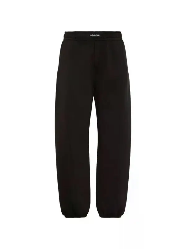 Calvin Klein Logo-patch Relaxed-fit Track Pants - Black