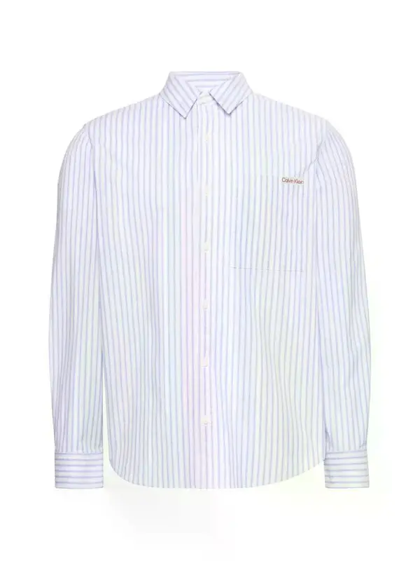 Calvin Klein Striped-pattern Button-down Shirt