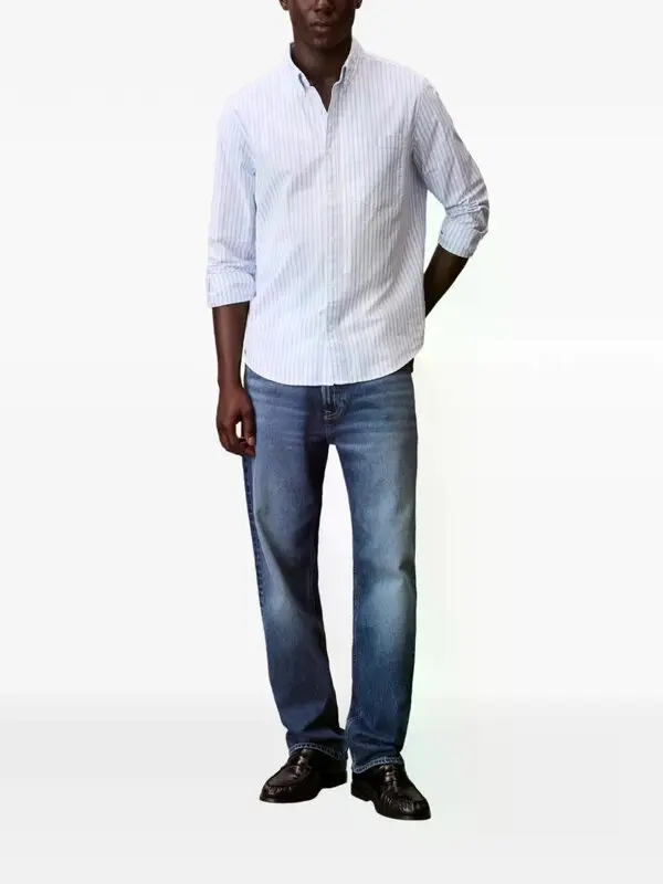 Calvin Klein Striped-pattern Button-down Shirt