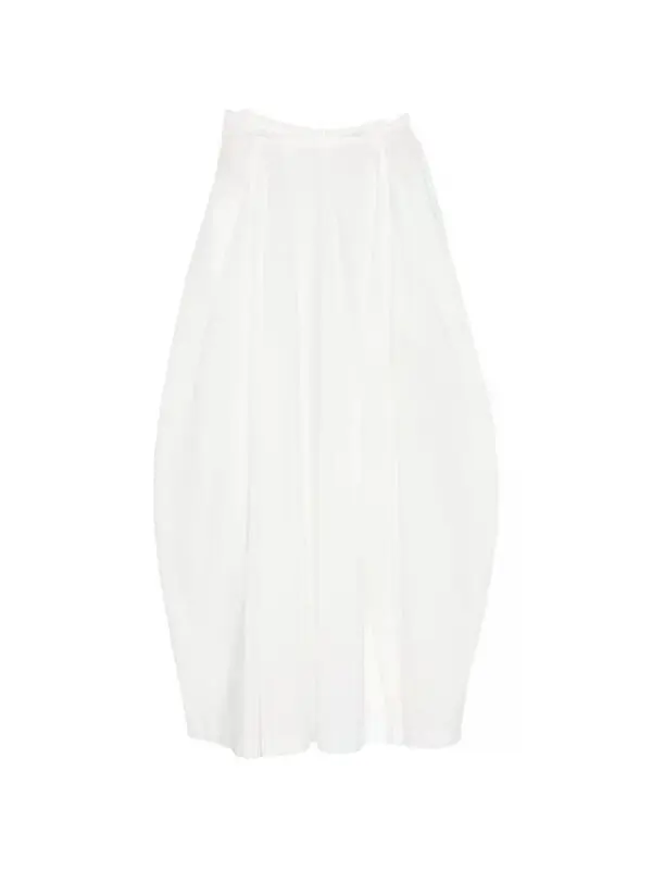 JUCCA Pleated Maxi Skirt - White