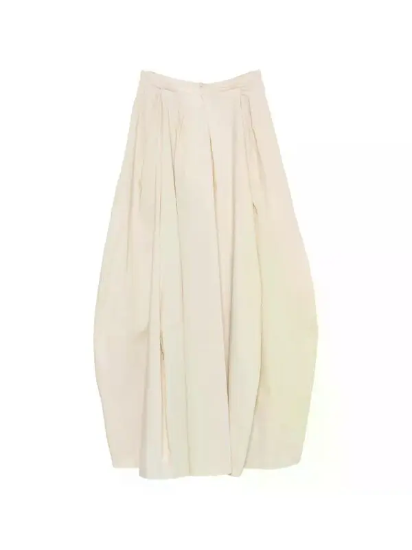 JUCCA Pleated Maxi Skirt - Neutrals