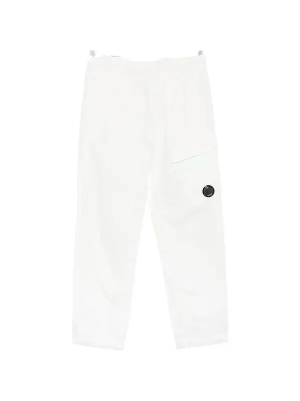C.P. COMPANY Lens-detail Cargo Pants - White