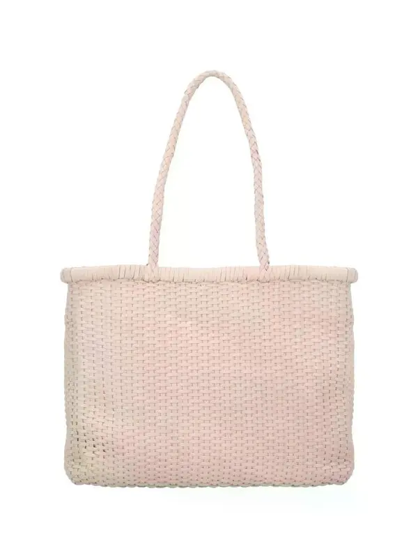 Dragon Diffusion Big B Weave Leather Shoulder Bag - Neutrals