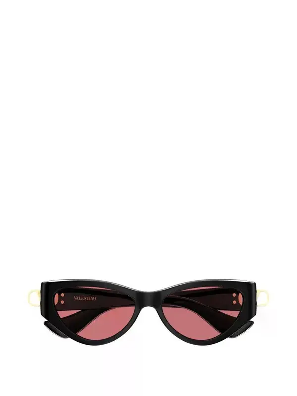 Valentino Garavani V-logo Cat-eye Sunglasses - Black