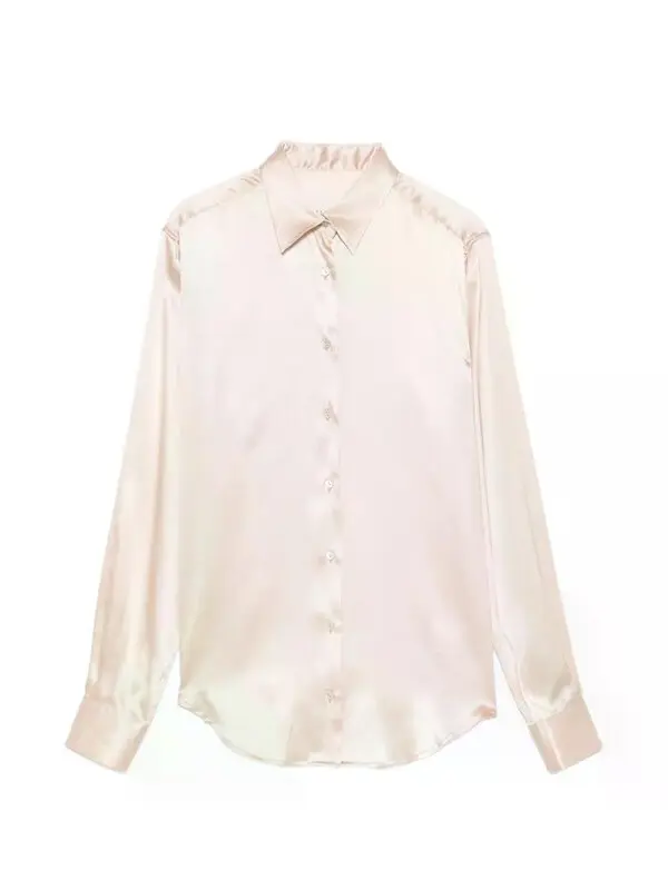 XACUS Marta Satin-finish Shirt - Pink