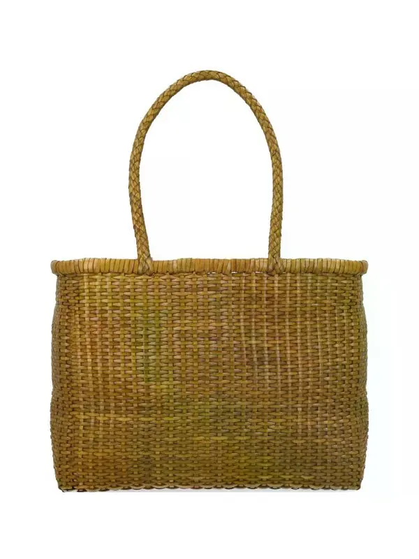 Dragon Diffusion Big B Weave Leather Shoulder Bag - Green