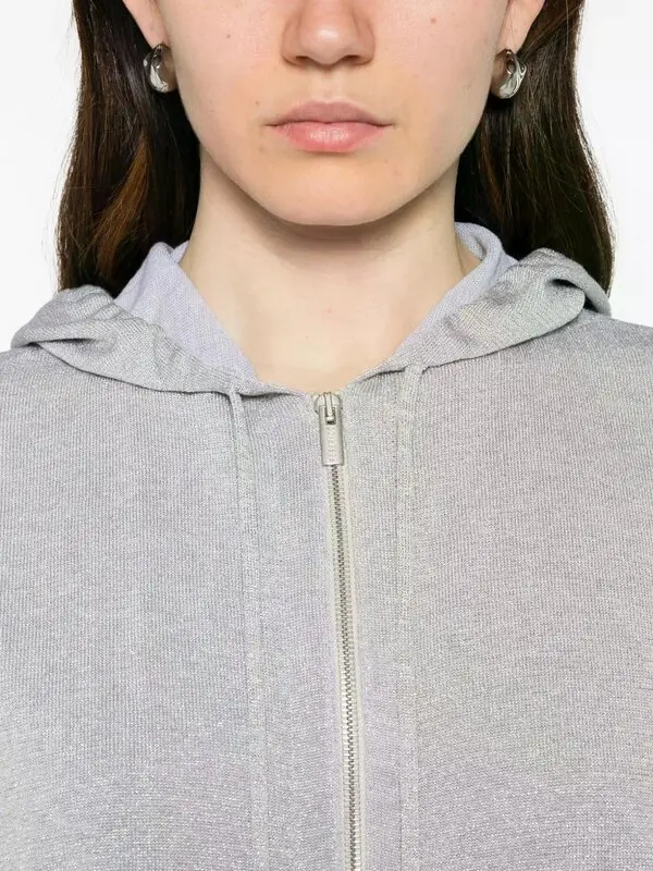 Peserico Cap-sleeve Zip-up Cardigan
