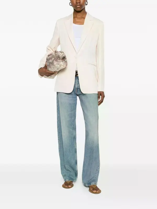 PT TORINO Single-breasted Notch-lapel Blazer - Neutrals