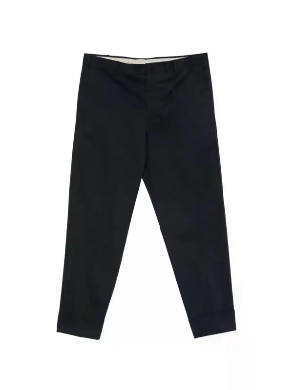 PT TORINO Pressed-crease Turned-up Trousers - Blue