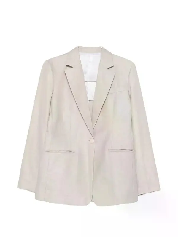 PT TORINO Lidia Single-breasted Notched-lapels Blazer - Neutrals