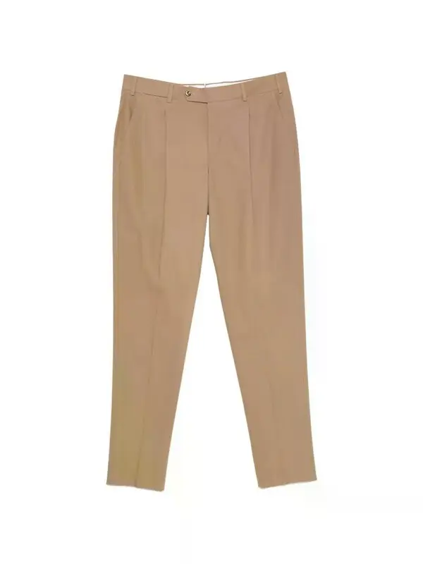 PT TORINO Pleated-detail Tailored Trousers - Neutrals