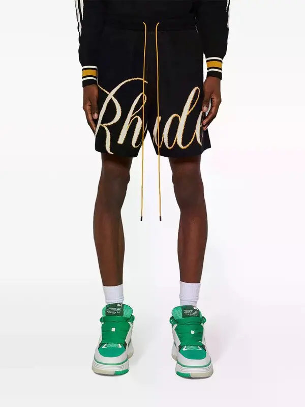Rhude Intarsia-knit Swim Shorts