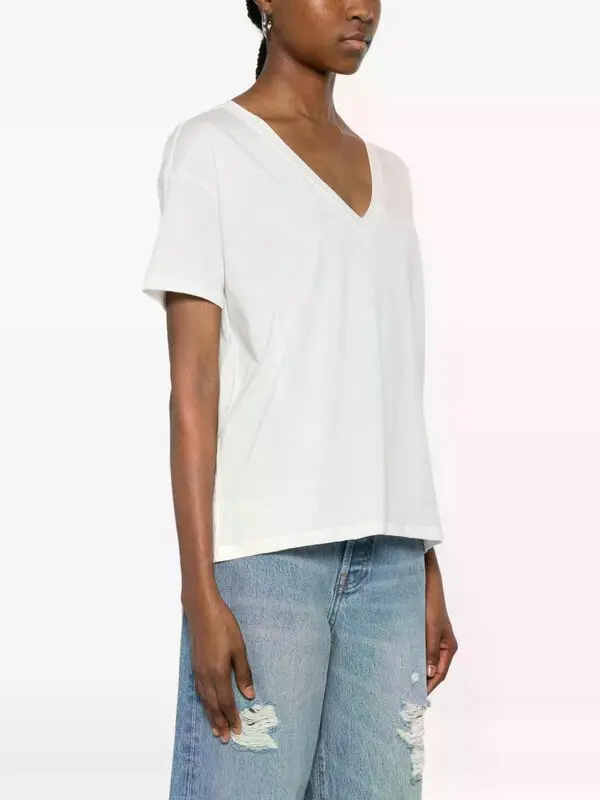 Majestic Filatures V-neck Short-sleeve T-shirt - Neutrals