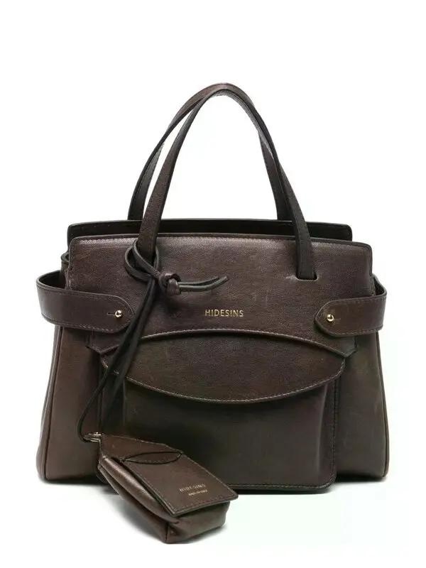 HIDESINS Lb26 Logo-stamp Tote Bag - Brown