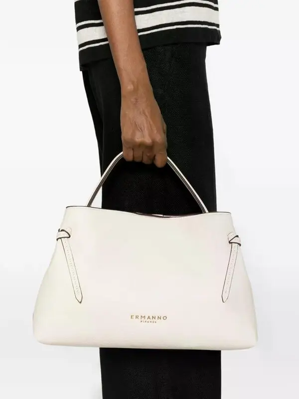 ERMANNO FIRENZE Aliana Knotted Leather Tote Bag