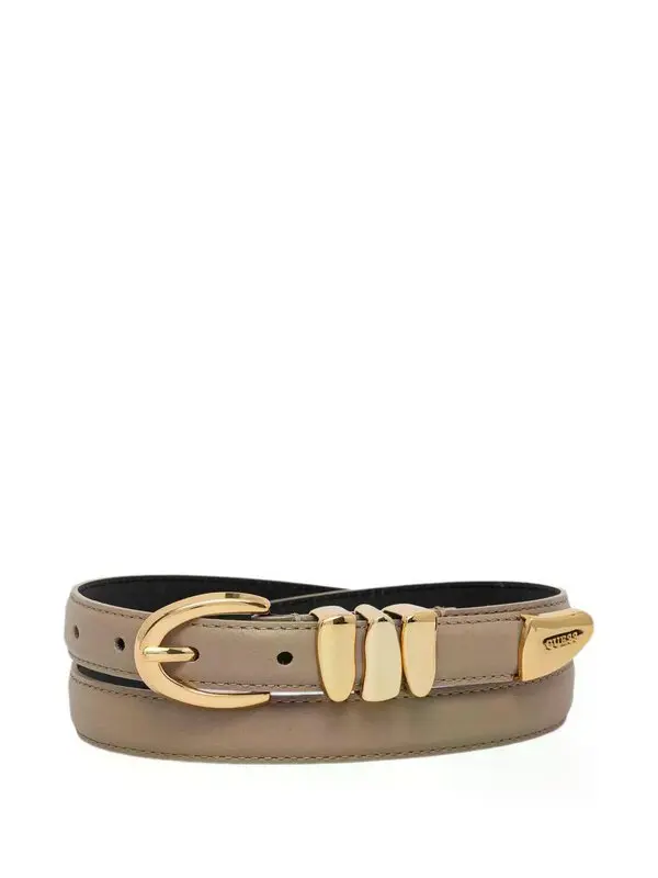 Guess Belt With Gold-tone Hardware - Neutrals