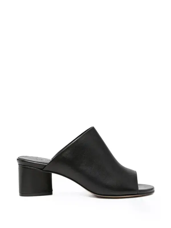 VIC MATIE Baron Leather Sandals - Black