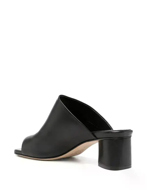 VIC MATIE Baron Leather Sandals - Black