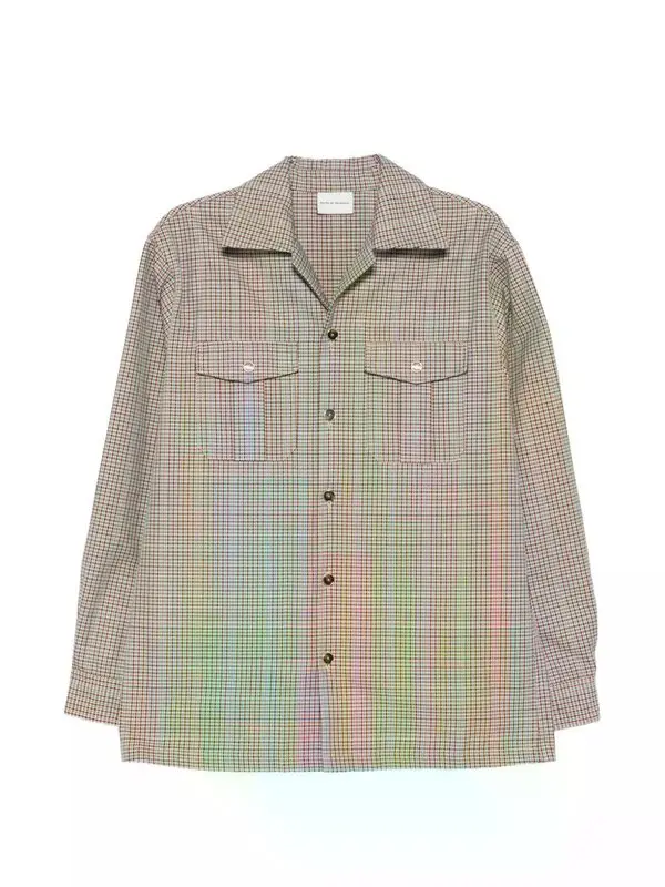 Drole De Monsieur Check-pattern Overshirt
