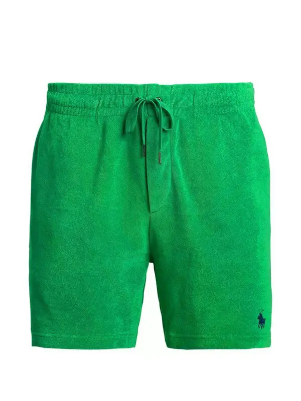 Polo Ralph Lauren Logo-embroidered Terrycloth Shorts - Green