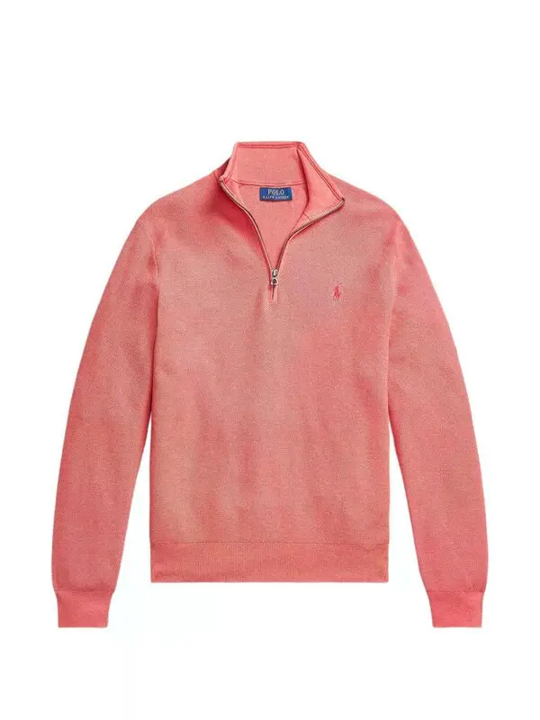 Polo Ralph Lauren Quarter-zip Cotton Sweater - Pink