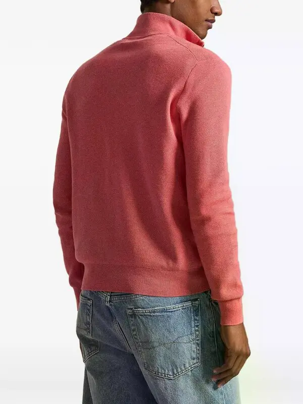 Polo Ralph Lauren Quarter-zip Cotton Sweater - Pink