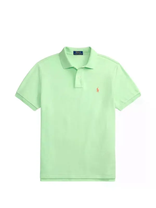 Polo Ralph Lauren Embroidered-logo Piqué Polo Shirt - Green