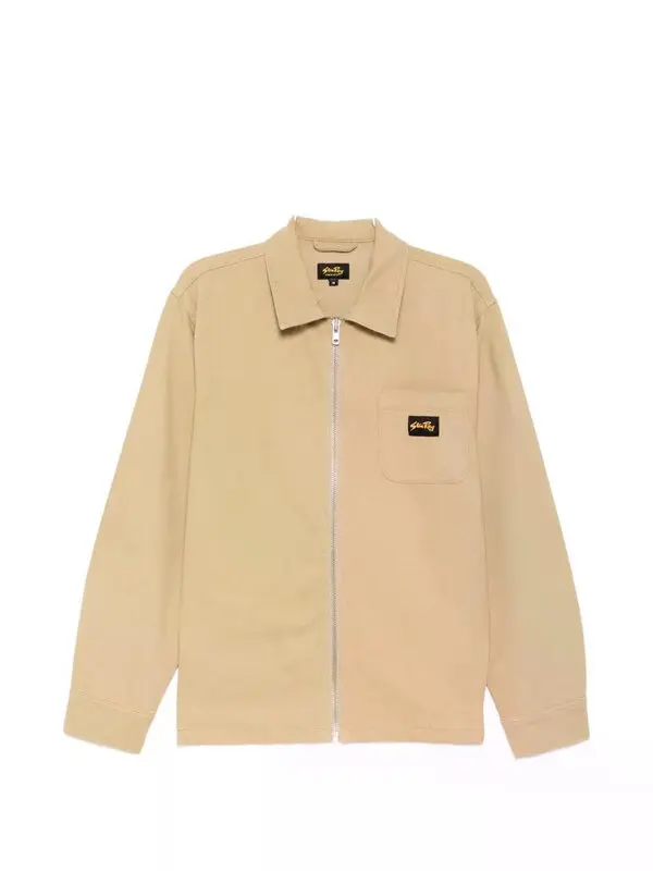 STAN RAY Logo-patch Shirt Jacket - Neutrals