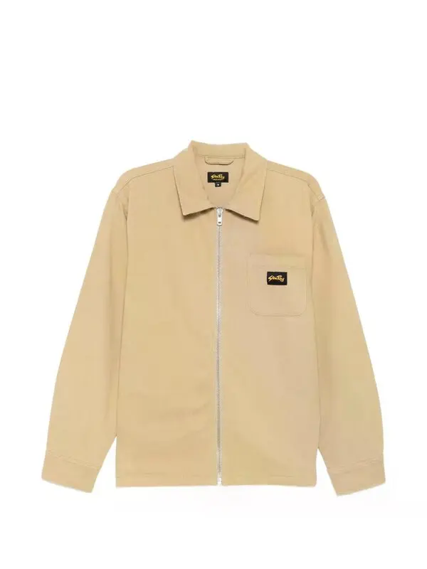 STAN RAY Logo-patch Shirt Jacket - Neutrals