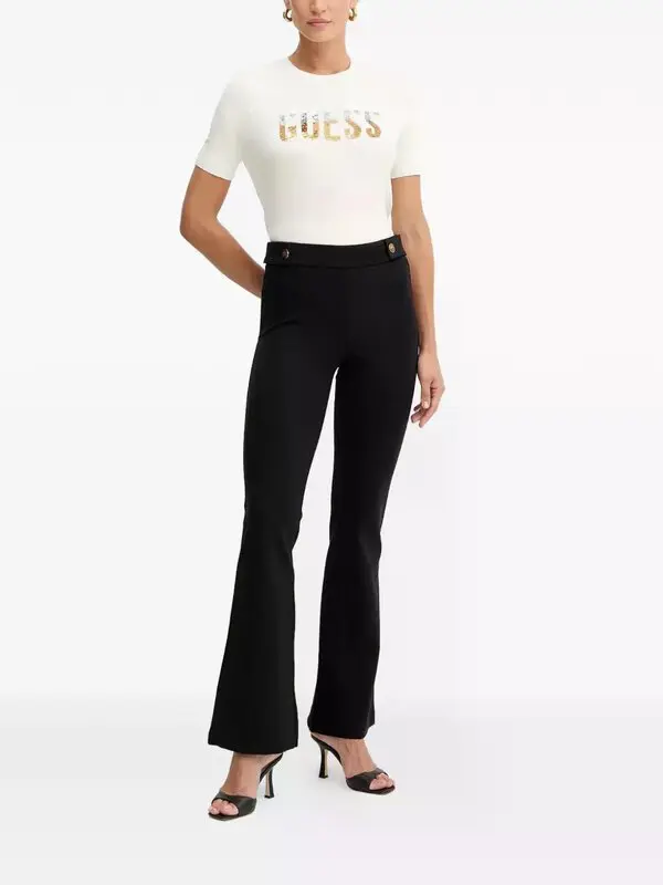 Guess Logo-embellished T-shirt - Neutrals