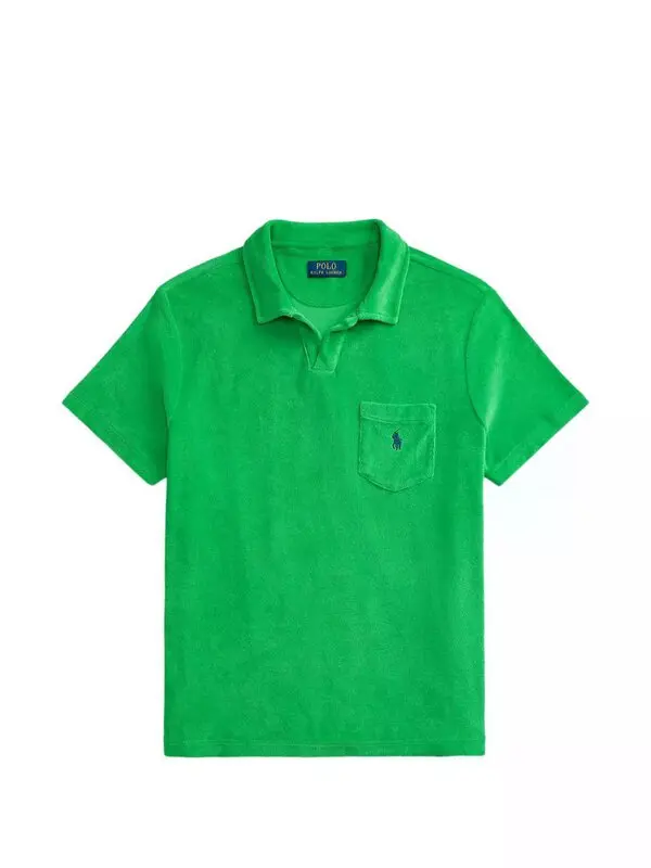 Polo Ralph Lauren Terry-texture Polo Shirt - Green