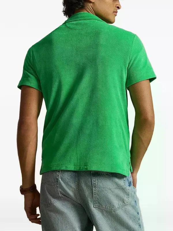 Polo Ralph Lauren Terry-texture Polo Shirt - Green