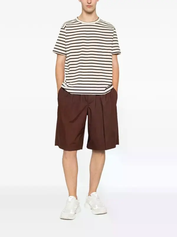 Junya Watanabe Horizontal-stripe T-shirt - Neutrals
