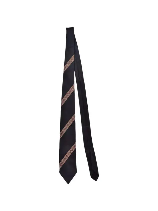 Brunello Cucinelli Monili-chain Striped Tie