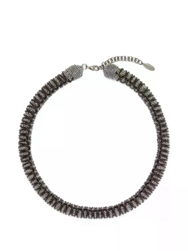 Brunello Cucinelli Beaded Necklace - Silver