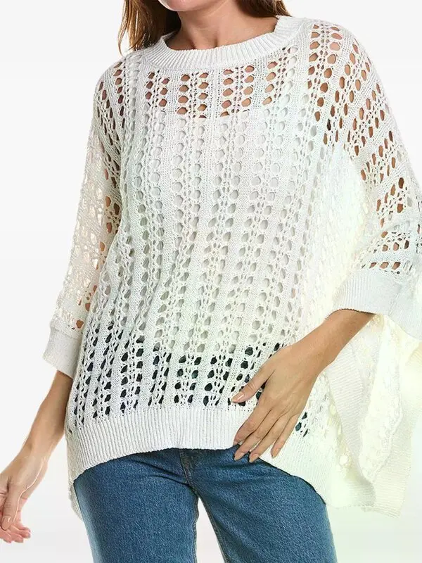 Brunello Cucinelli Open-knit Top - White