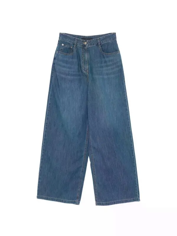 JUUN.J Belt-loop Pocket Wide Leg Jeans