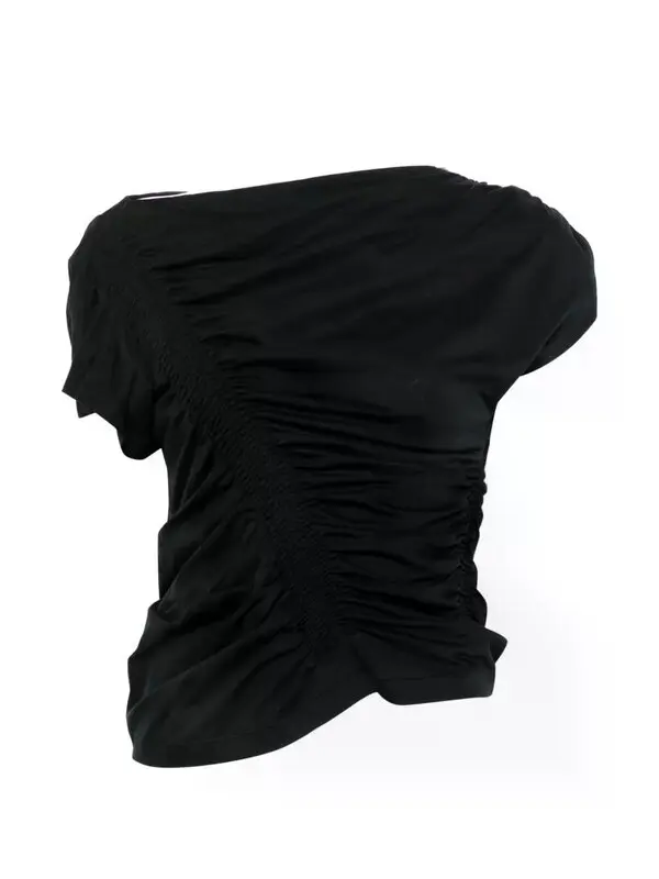 JUUN.J Ruched Boat-neck Top