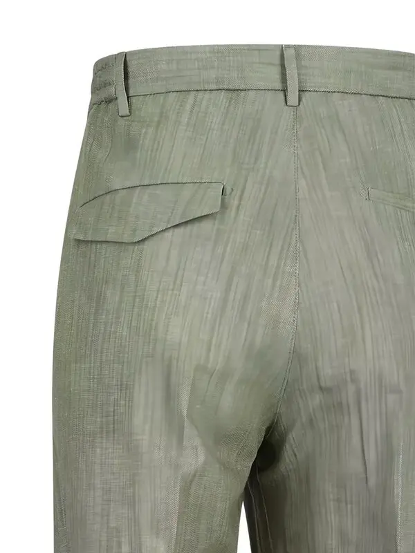 Tagliatore Pleated-waist Trousers - Green
