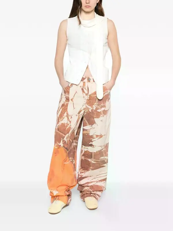 Études Studio X Maia Ruth Lee Abstract-print Loose-fit Jeans