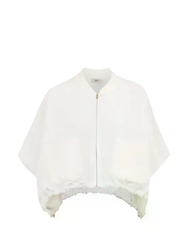 Herno Short Jacket With Pockets - White