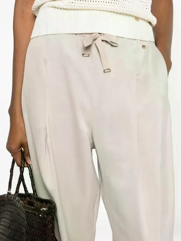 Herno Drawstring Pleated Trousers - Grey
