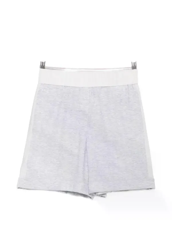Peserico Side-stripe Shorts - Grey