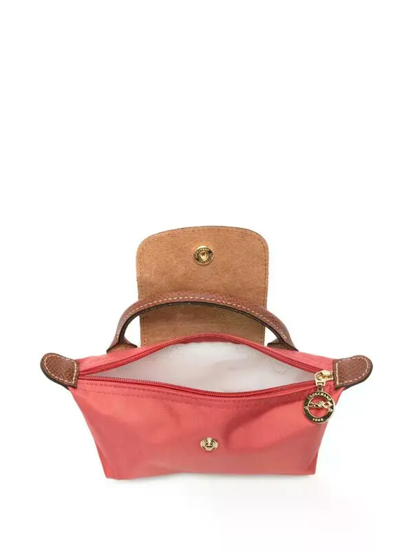 Longchamp Mini Le Pliage Leather-trim Tote Bag - Red