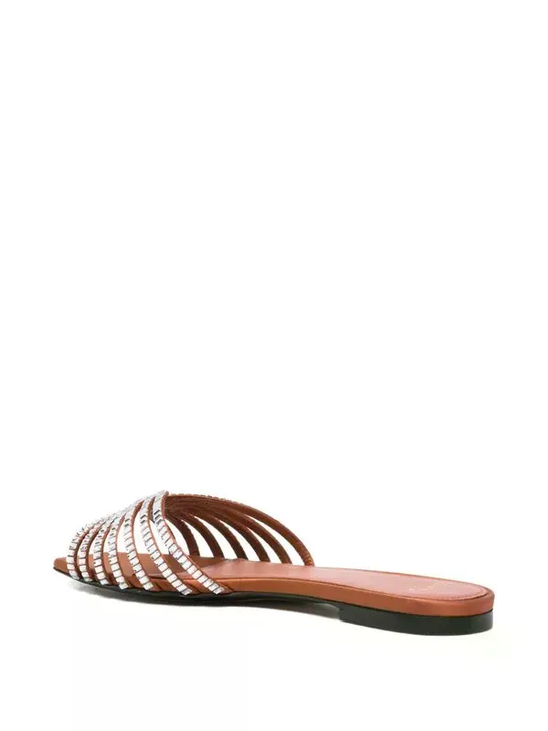 ALEVI MILANO Glass-embellished Sandals - Silver