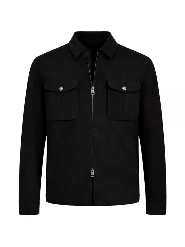 Kiton Flap-pocket Jacket - Black