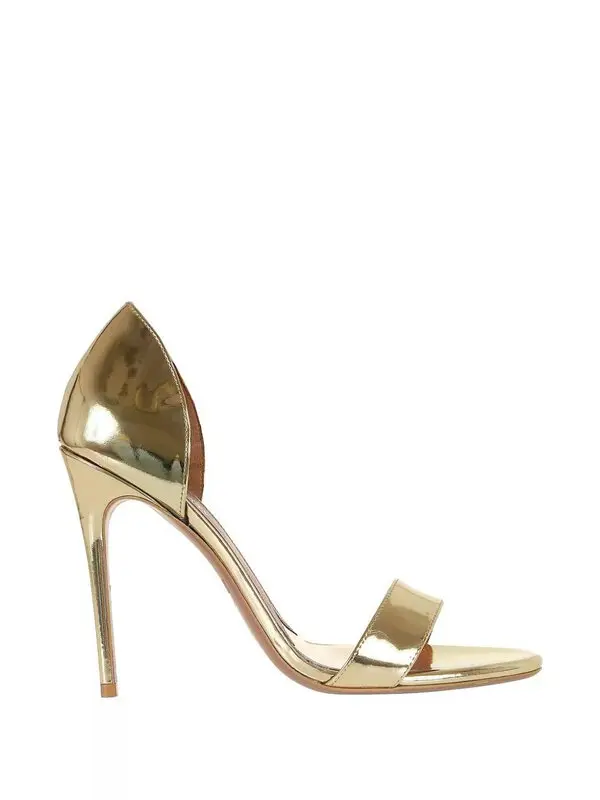 Paris Texas Vera Metallic-effect Sandals - Gold