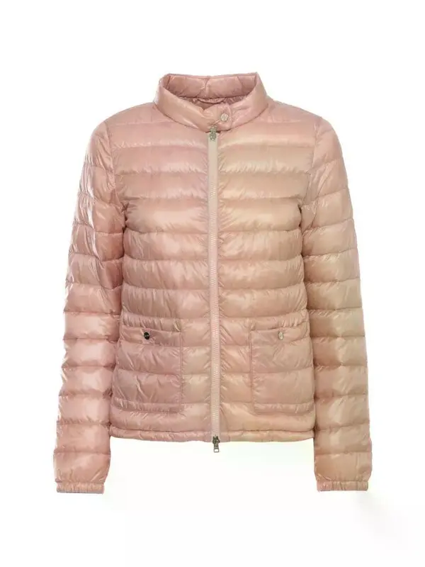 Herno High-neck Quilted Jacket - Pink