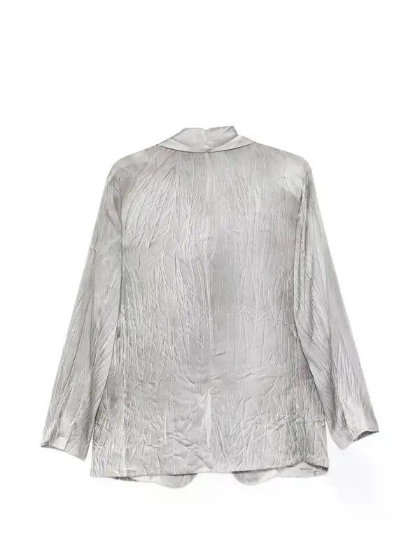 Avant Toi Crinkled-finish Single-breasted Jacket
