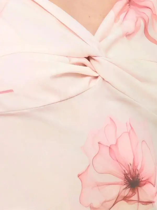 MAR DE MARGARITAS Benedetta Floral-print Balloon-sleeve Maxi Dress - Pink